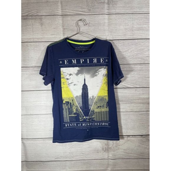 Marc Ecko | Shirts | Marc Ecko Empire State Of Thoughts Mens Blue ...